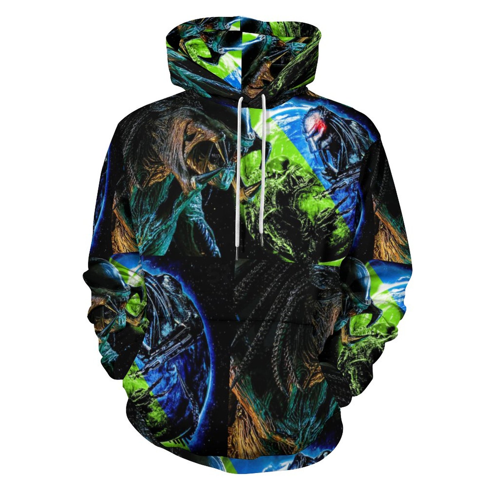 Alien-Vs-Predator 5 Men's Tops Novelty Hoodie Long Sleeve 3D Print ...