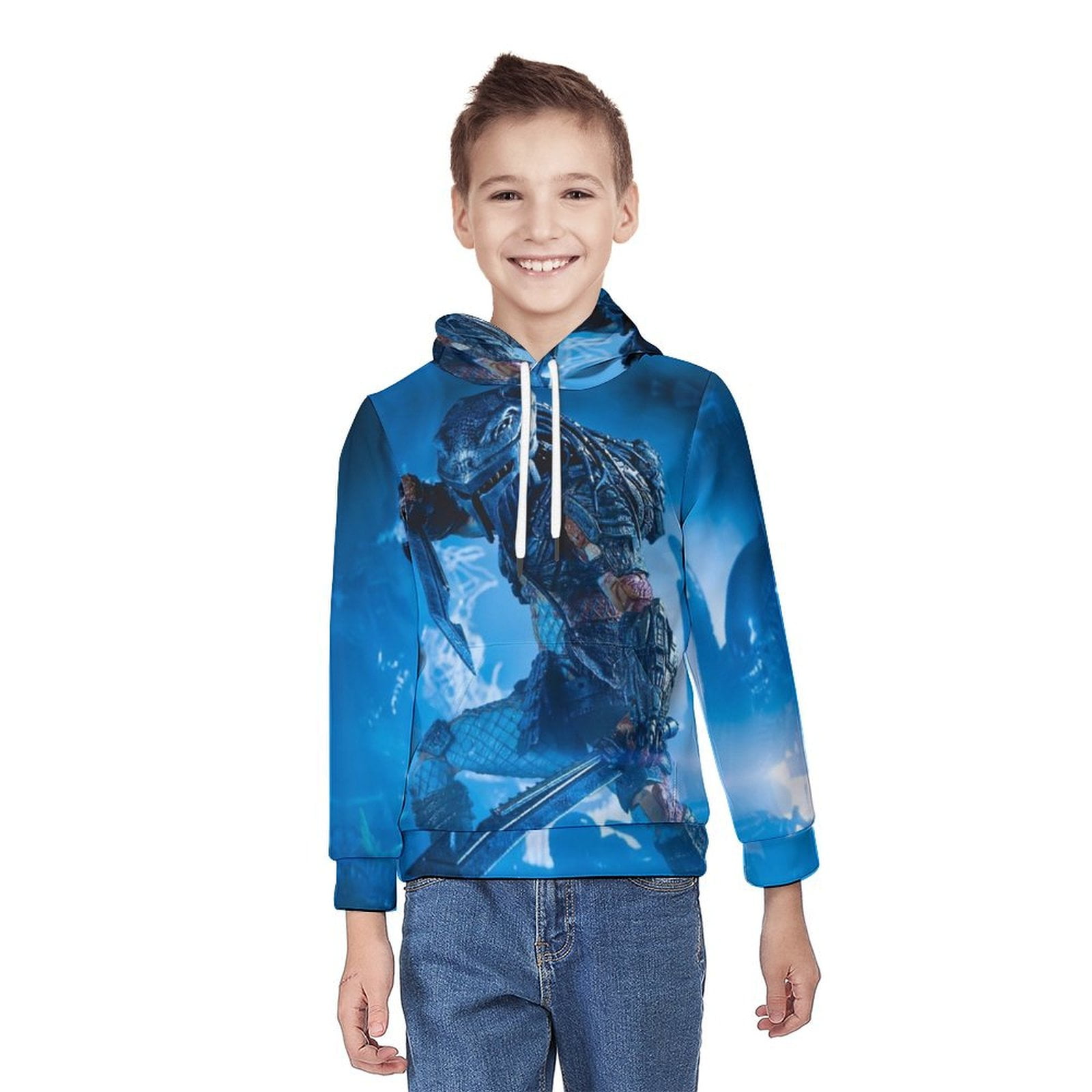 Alien Vs Predator 7 Fashion Hooded Youth Tops Hoodie Novelty Hoodie ...