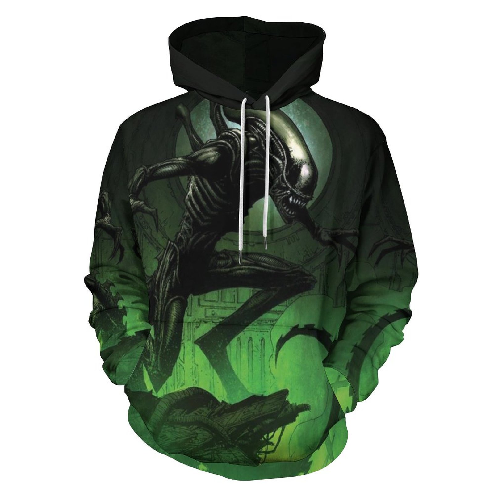 Alien-Vs-Predator 9 Men's Tops Novelty Hoodie Long Sleeve 3D Print ...