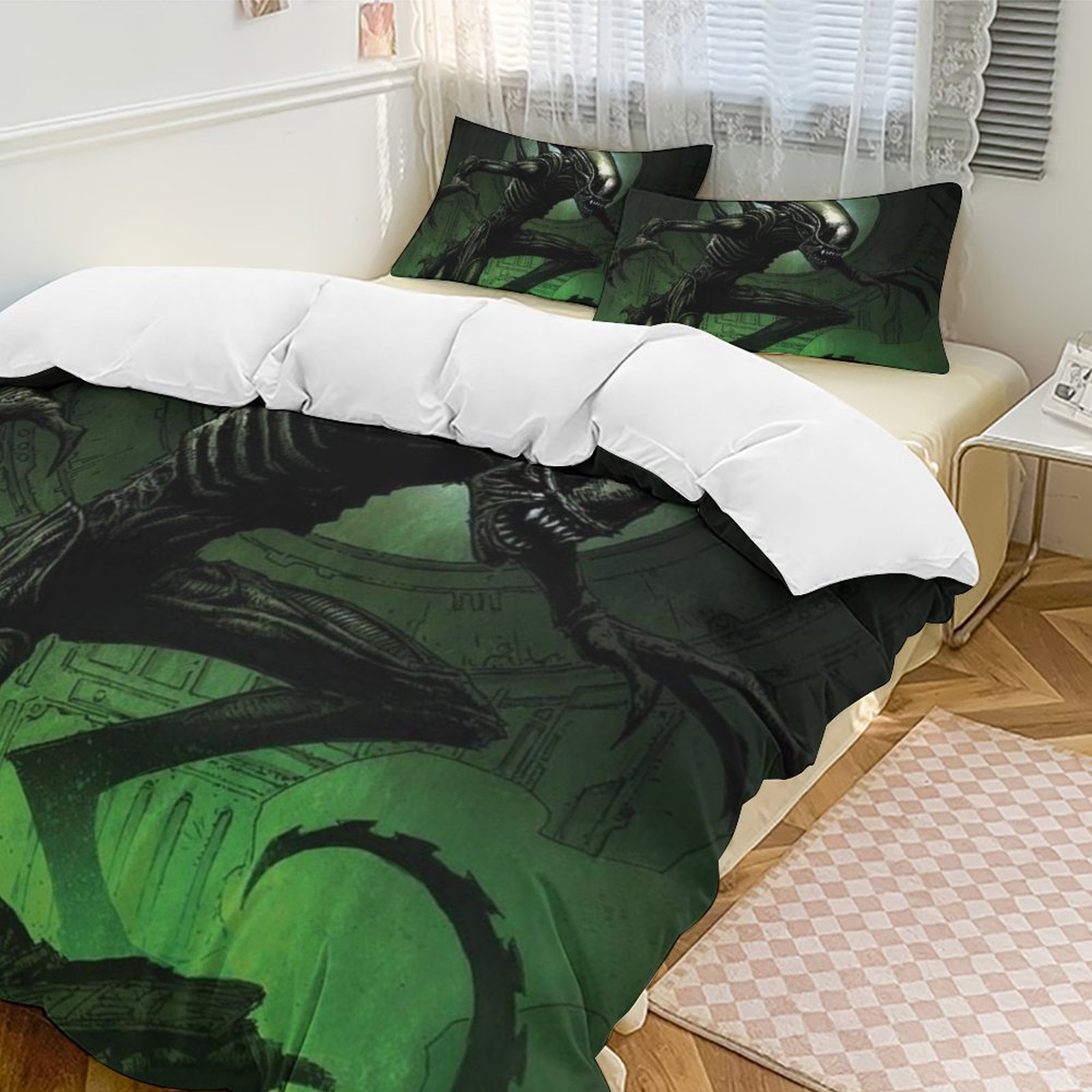 Alien Vs Predator 9 Three Piece Duvet Cover Set: Duvet Cover 3 Piece ...