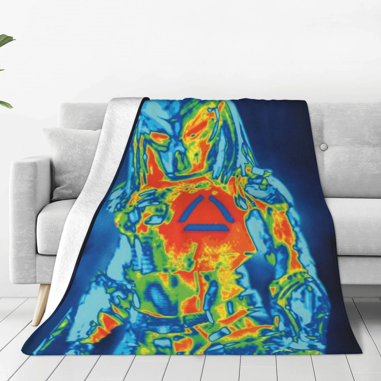 Alien Vs Predator Blanket Cute Character All Season Warm Fuzzy Plush ...
