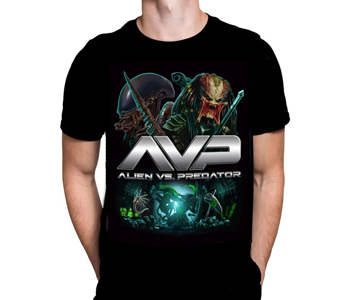 Alien Vs Predator - Classic Horror Art - T-Shirt - sizes S - 5XL ...