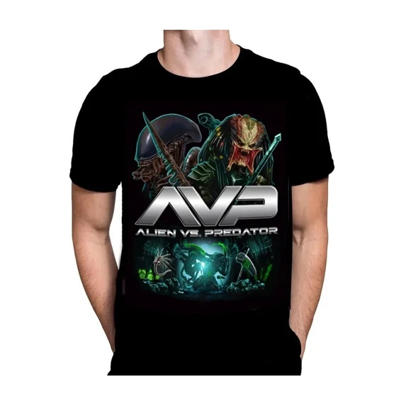 Alien Vs Predator - Classic Horror Art - T-Shirt - sizes S - 5XL ...