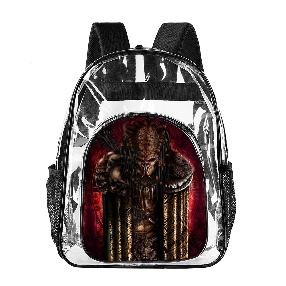 Alien Vs Predator Cute Clear Backpack for Womens Mens Boys Girls Gifts ...