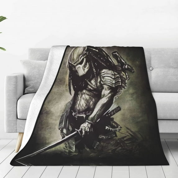 Alien Vs Predator Fashion Funny Cartoon Anime Bedding Fleece Throw ...