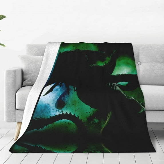Alien Vs Predator Fashion Funny Cartoon Anime Bedding Fleece Throw ...