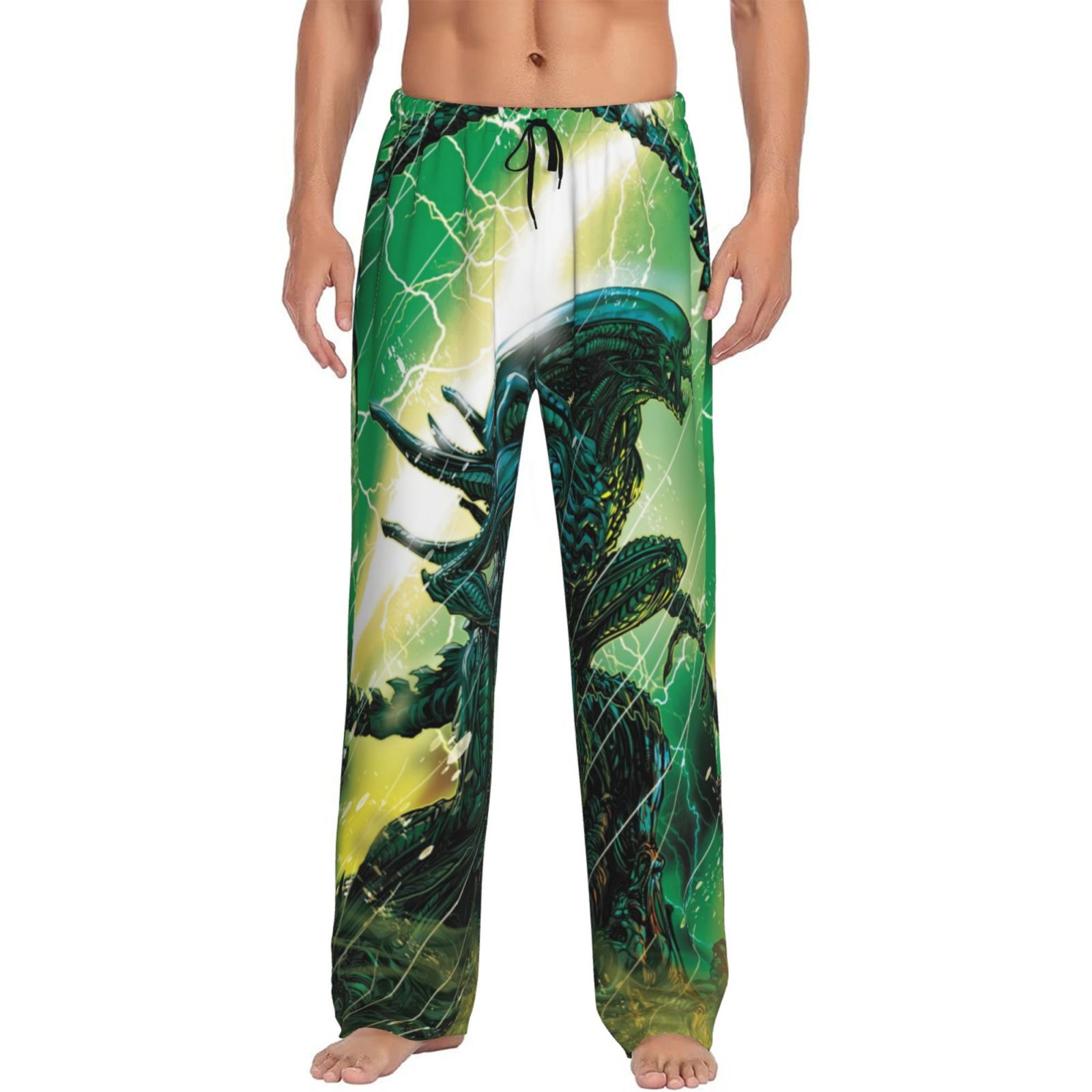 Alien Vs Predator Men's Pajama Pants Soft Comfy Causal Sleep Bottoms ...