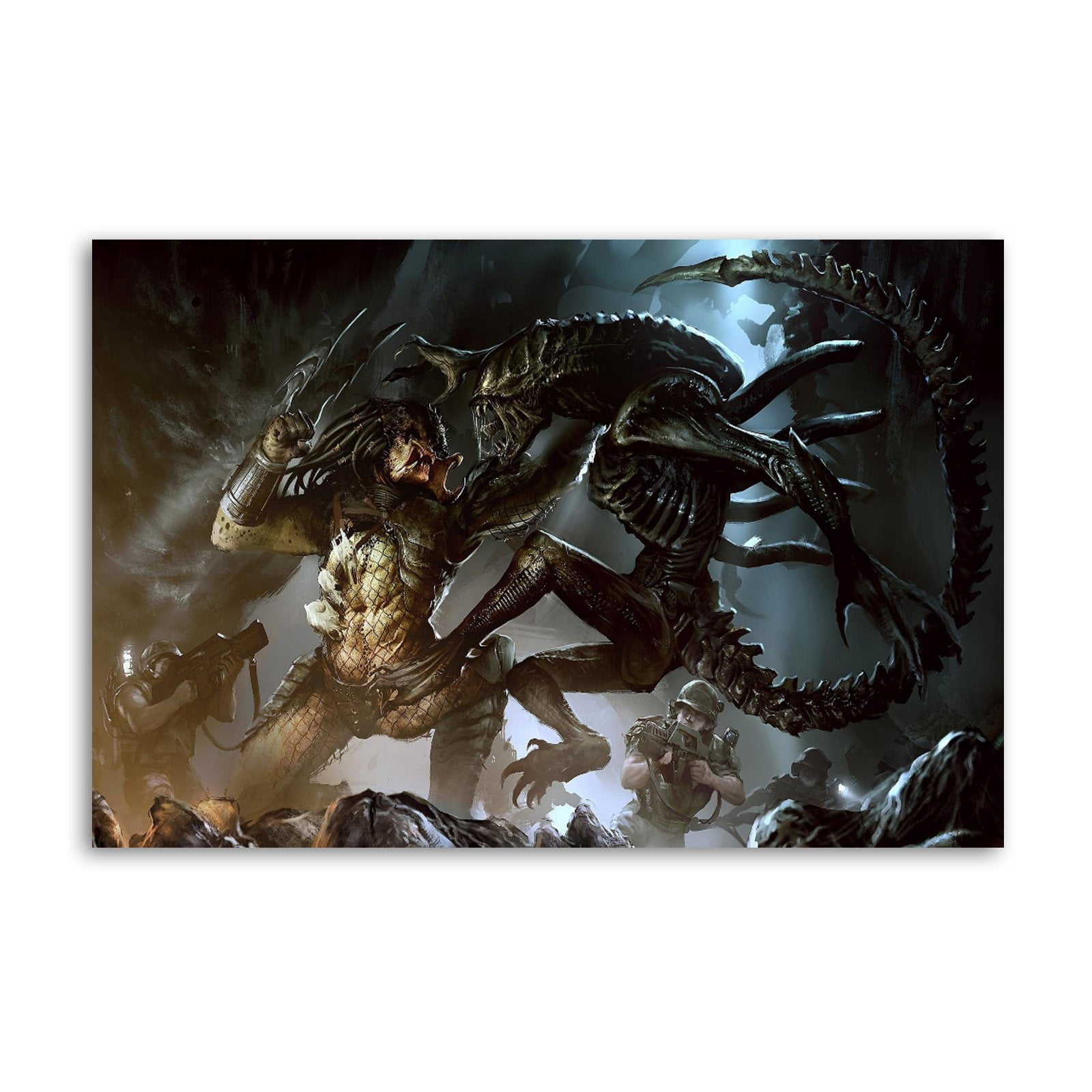 Alien Vs Predator Movie (2) Canvas Wall Art Poster Decorative Bedroom ...