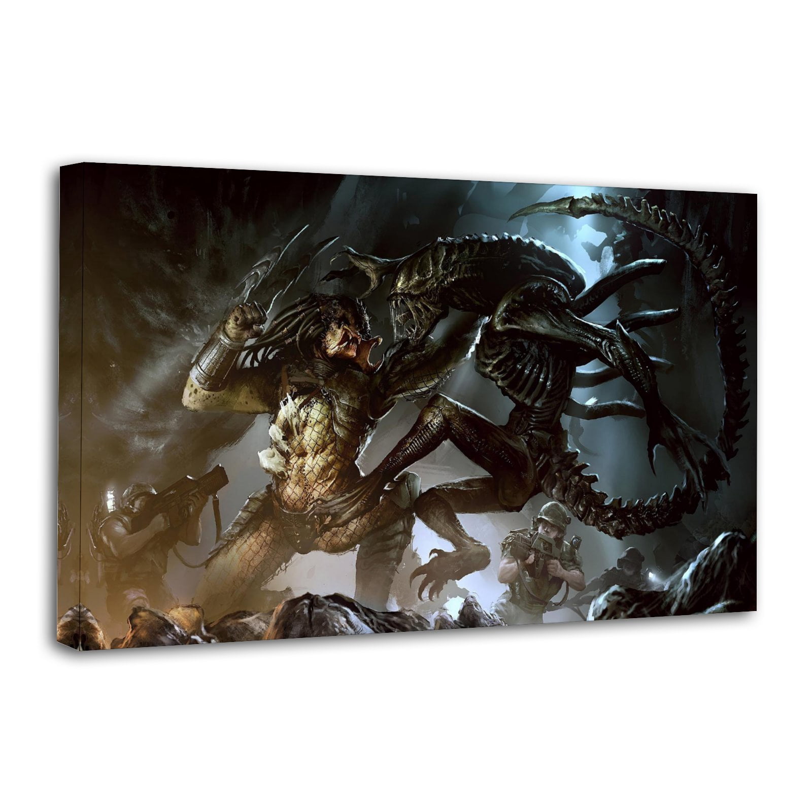 Alien Vs Predator Movie (2) Posters Wall Art Painting Canvas Gift ...