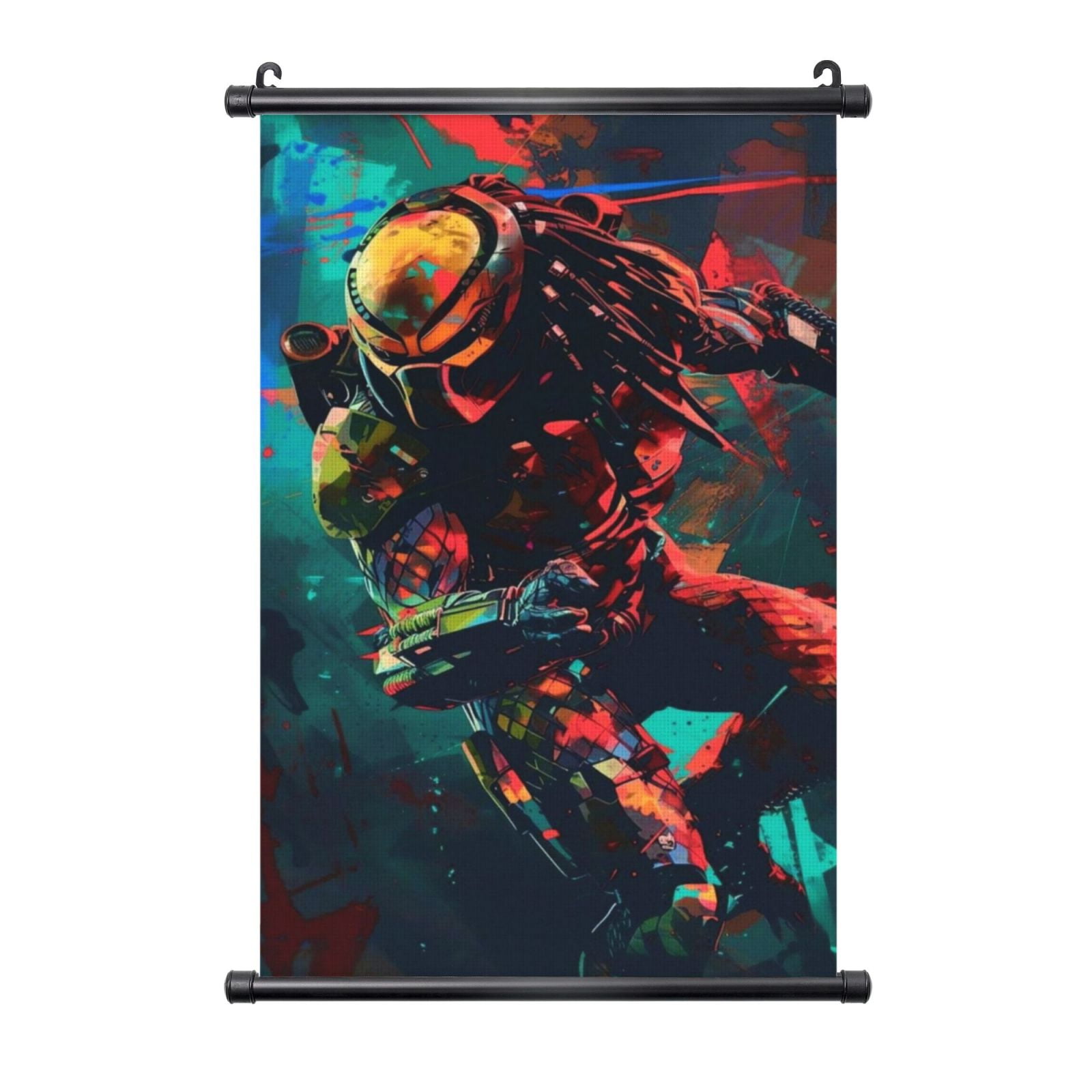 Alien Vs Predator Poster Aesthetic Canvas PVC Shaft Wall Art Hanging ...