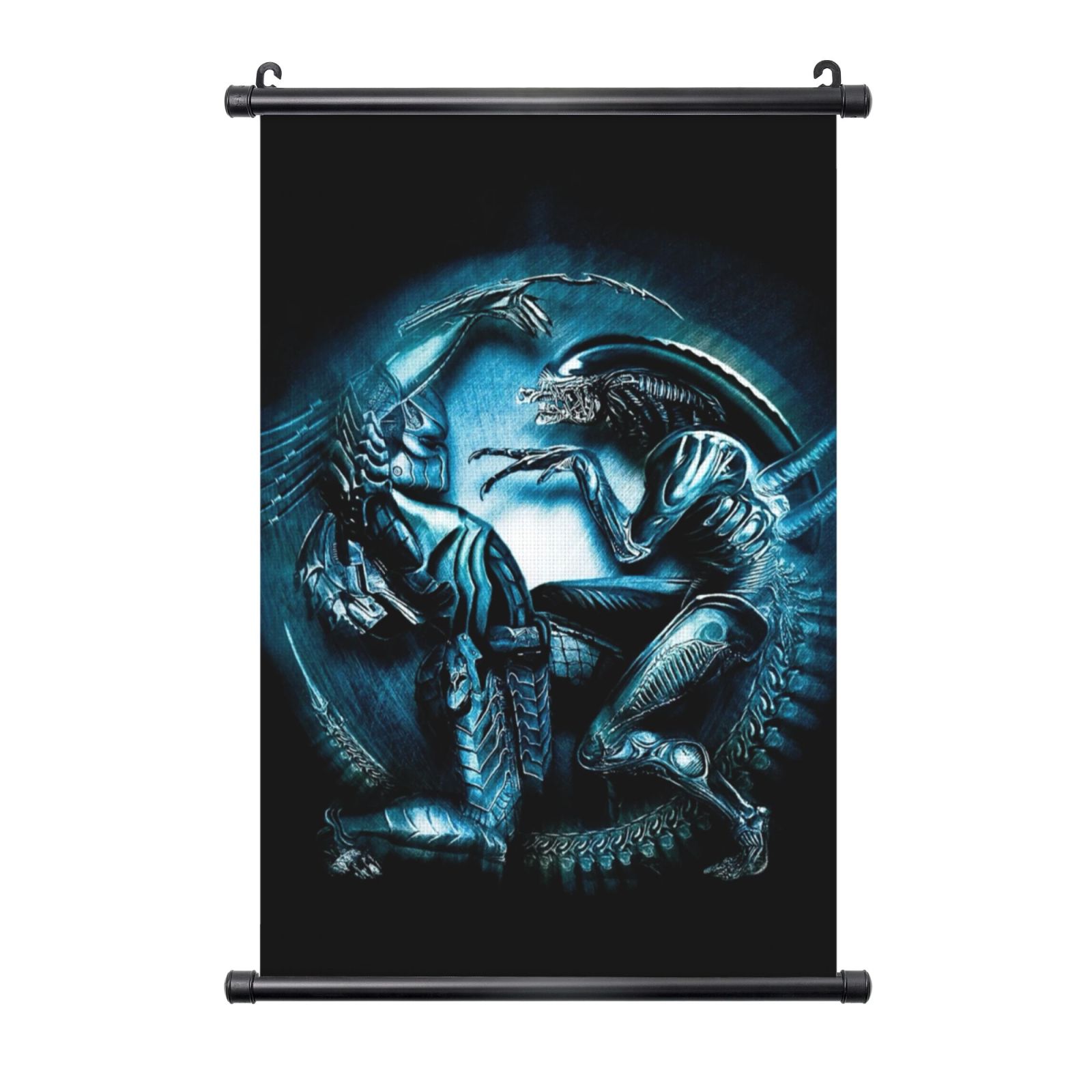 Alien Vs Predator Poster Aesthetic Canvas PVC Shaft Wall Art Hanging ...