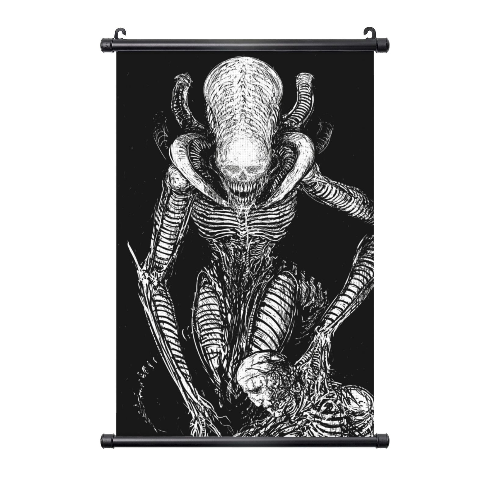 Alien Vs Predator Poster Aesthetic Canvas PVC Shaft Wall Art Hanging ...