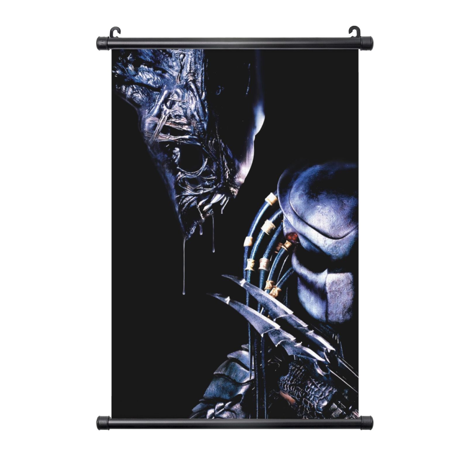 Alien Vs Predator Poster Aesthetic Canvas PVC Shaft Wall Art Hanging ...