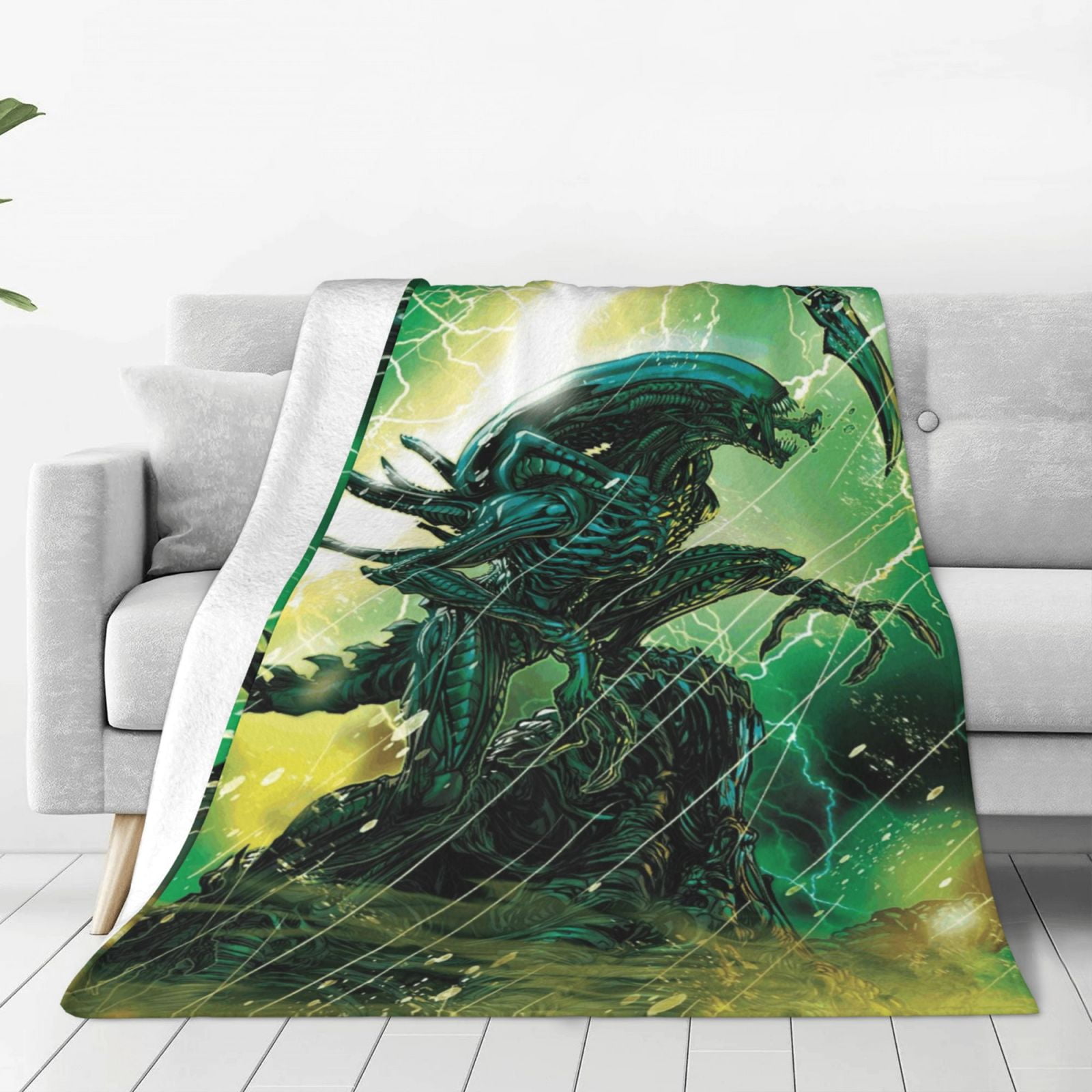 Alien Vs Predator Throw Blanket Ultra Soft Cozy Plush Fuzzy Flannel ...