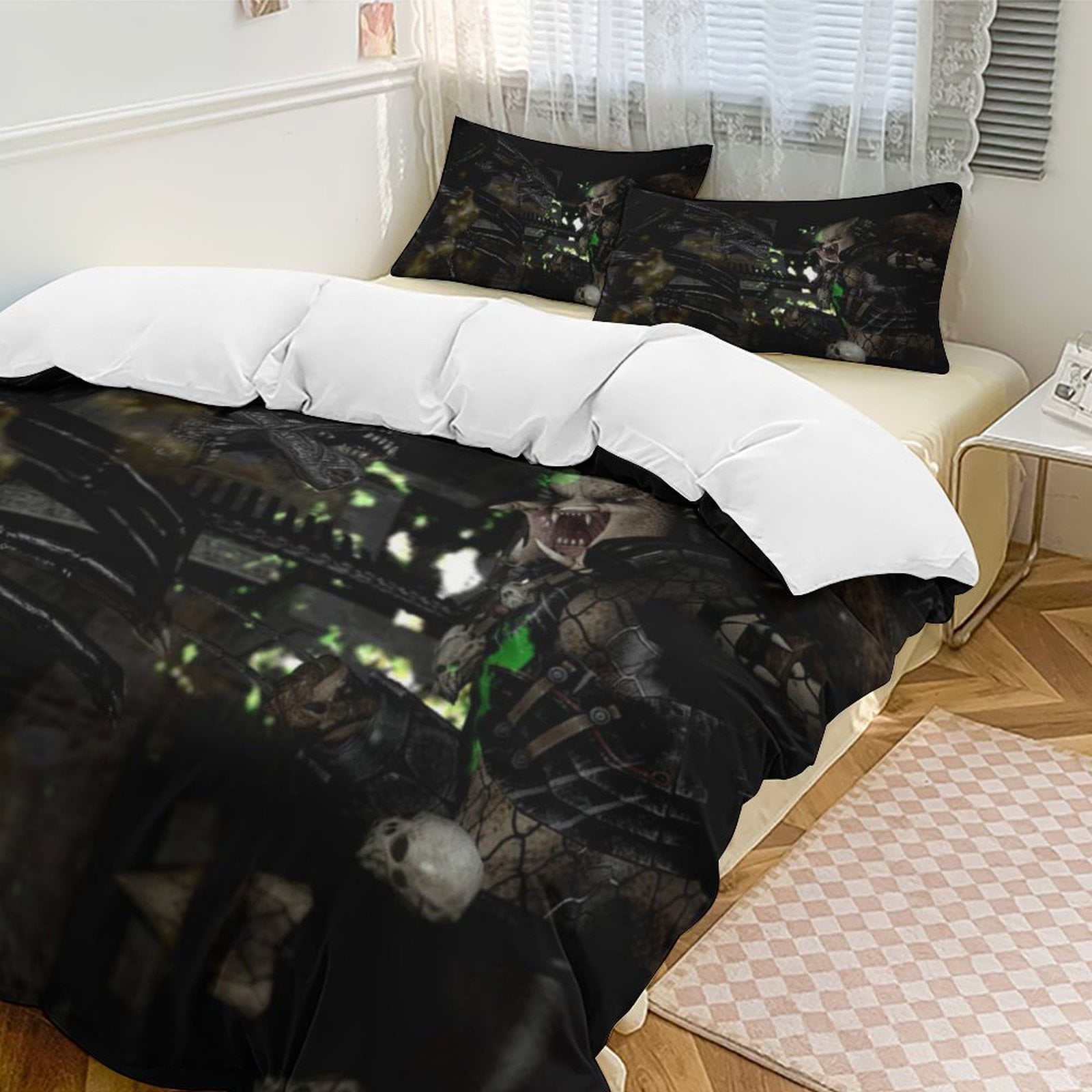 Alien-Vs-Predator Xenomorph Three Piece Duvet Cover Set: Duvet Cover 3 ...