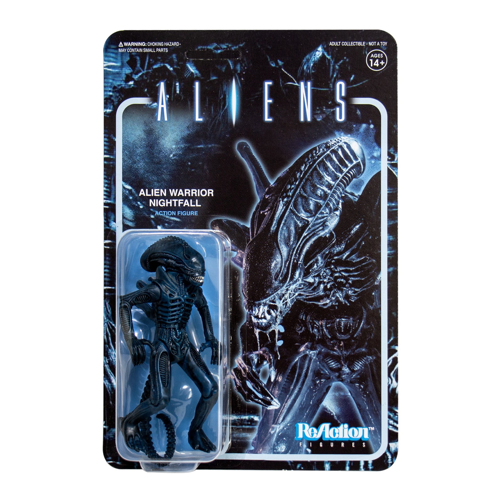 8.75" Aliens ReAction Alien Warrior C Nightfall Blue Action Figure ...