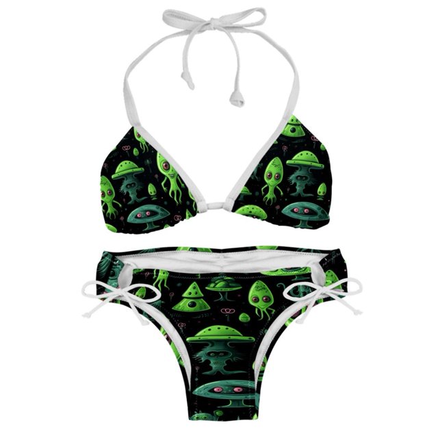 Alien Women's Detachable Sponge Adjustable Strap Bikini Set Swimsuit ...