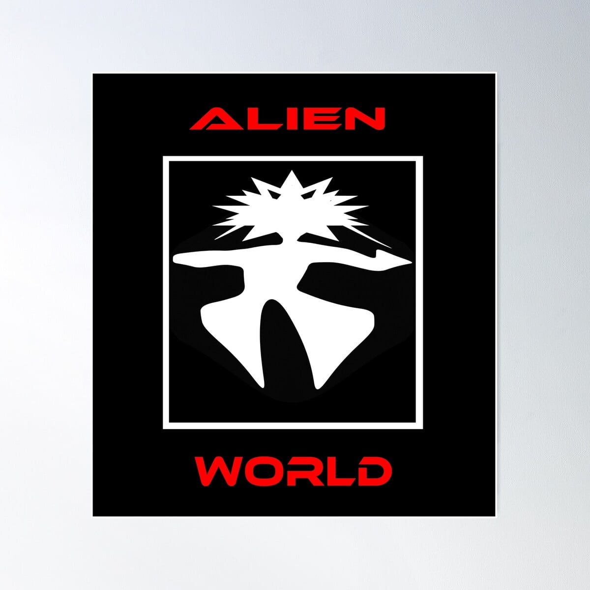 Alien World Poster Wall Art, Modern Wall Decor For Living Room Bedroom ...