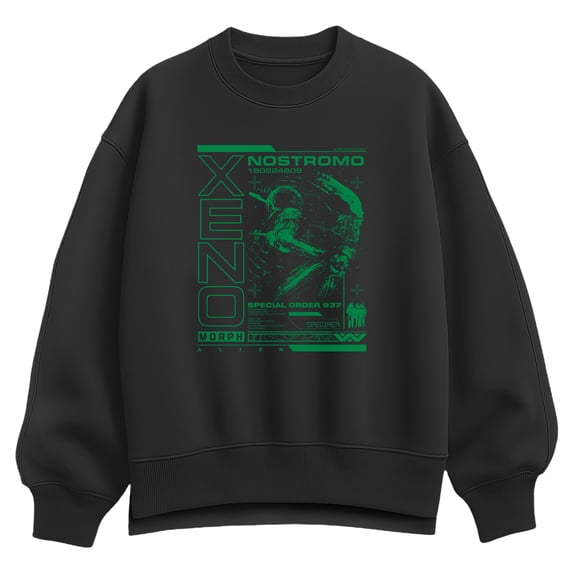 Alien - Xenomorph Dark Digital - Women's Oversized Fleece Crew ...