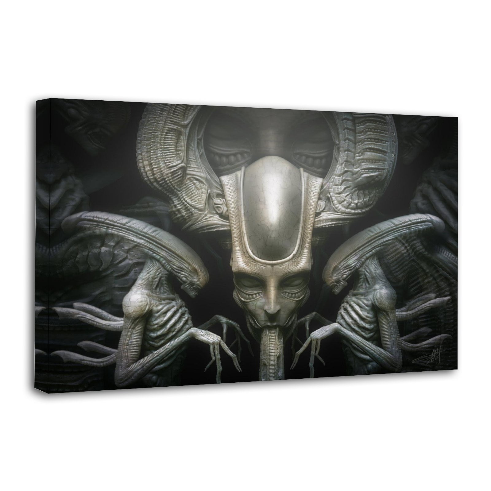 Alien Xenomorph Emperor Print Photo Art Painting Canvas Poster Home ...