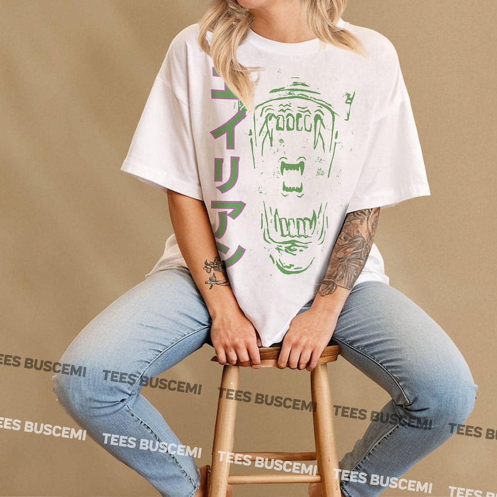 Alien Xenomorph Graphic T-Shirt, Reto Sci-Fi Movie Tee Shirt, 70s Alien ...