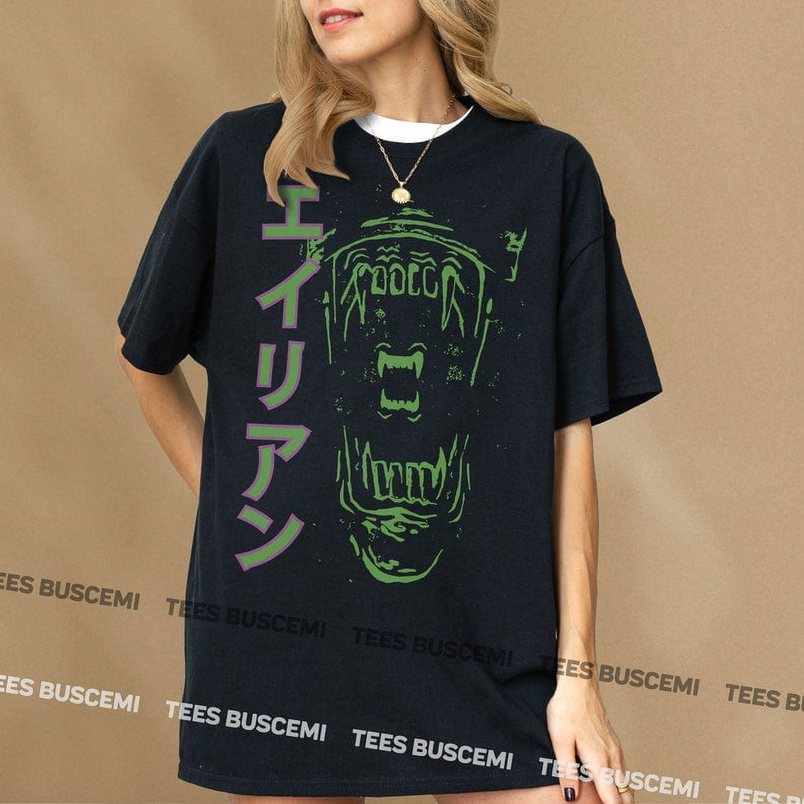 Alien Xenomorph Graphic T-Shirt, Reto Sci-Fi Movie Tee Shirt, 70s Alien ...