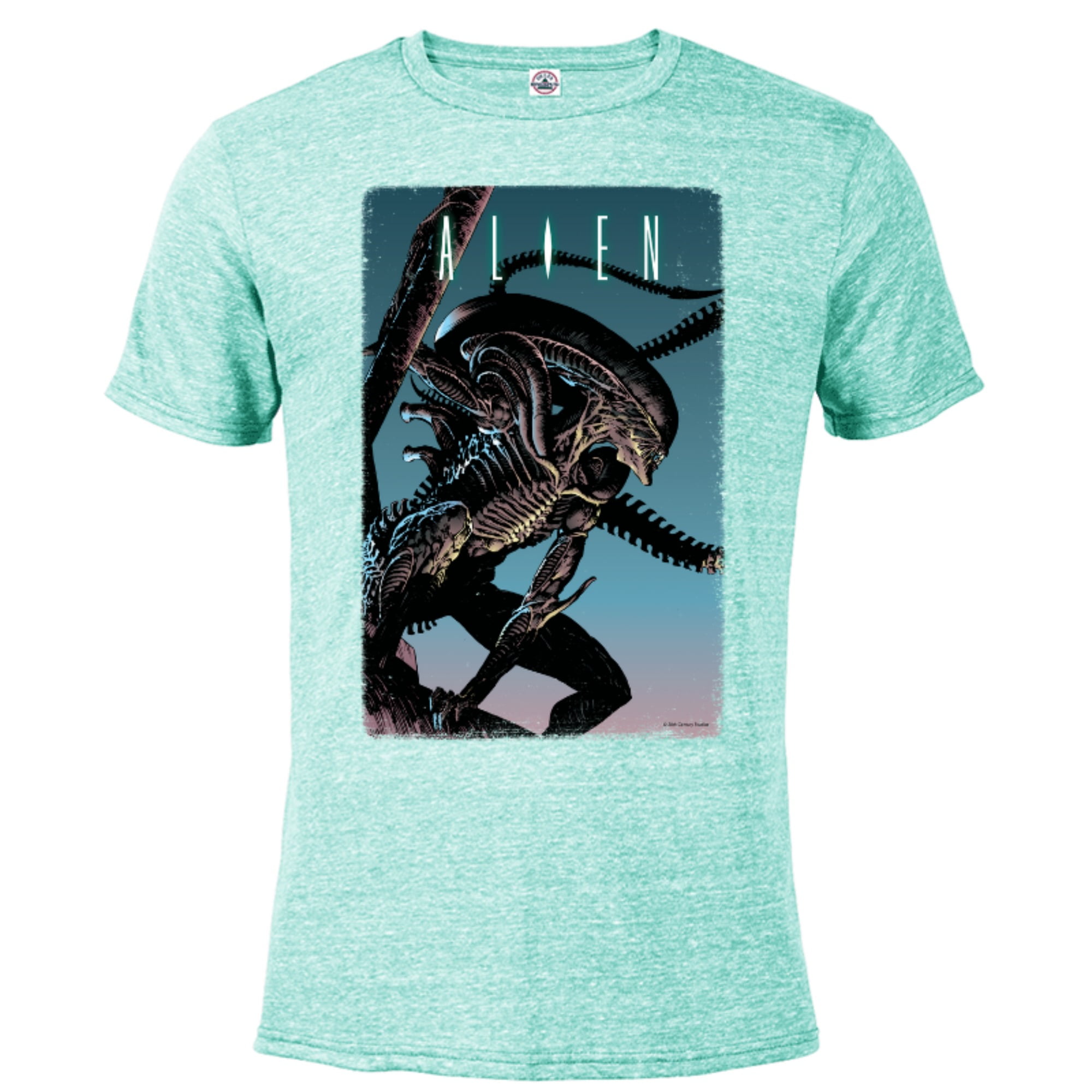 Alien Xenomorph Illustrated Poster - Short Sleeve Blended T-Shirt for ...