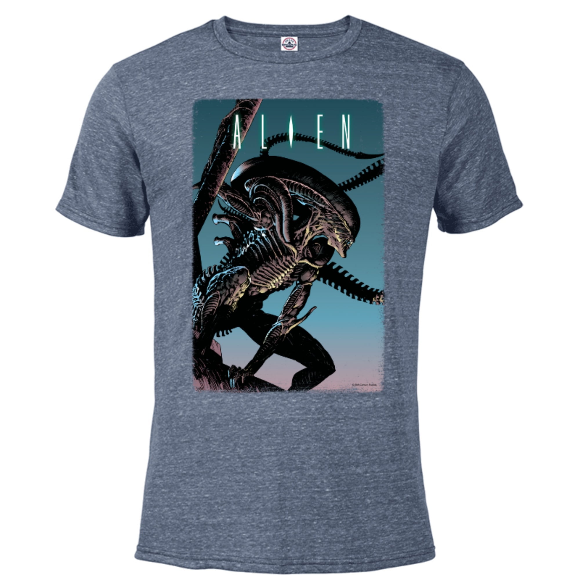 Alien Xenomorph Illustrated Poster - Short Sleeve Blended T-Shirt for ...
