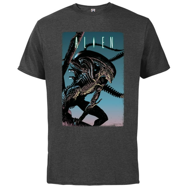 Alien Xenomorph Illustrated Poster - Short Sleeve Cotton T-Shirt for ...
