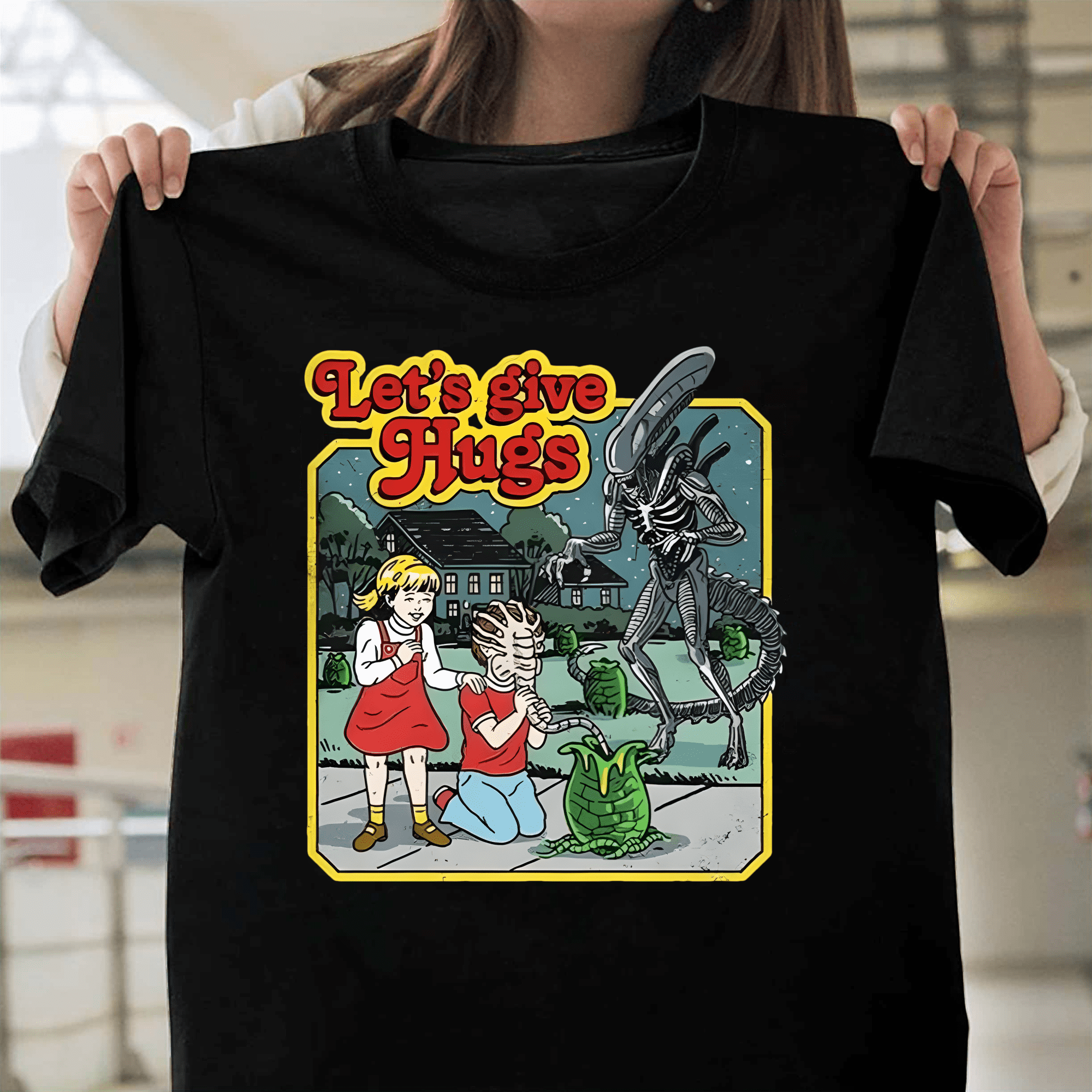 Alien Xenomorph Lets Give Hugs Free Hugs Funny Sci Fi Horror Movie ...