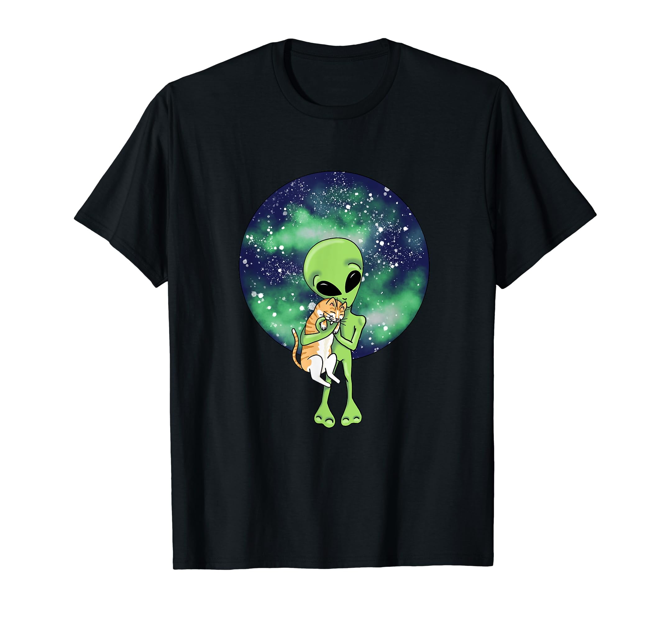 Alien and the Cat by Silvana Arias T-Shirt - Walmart.com