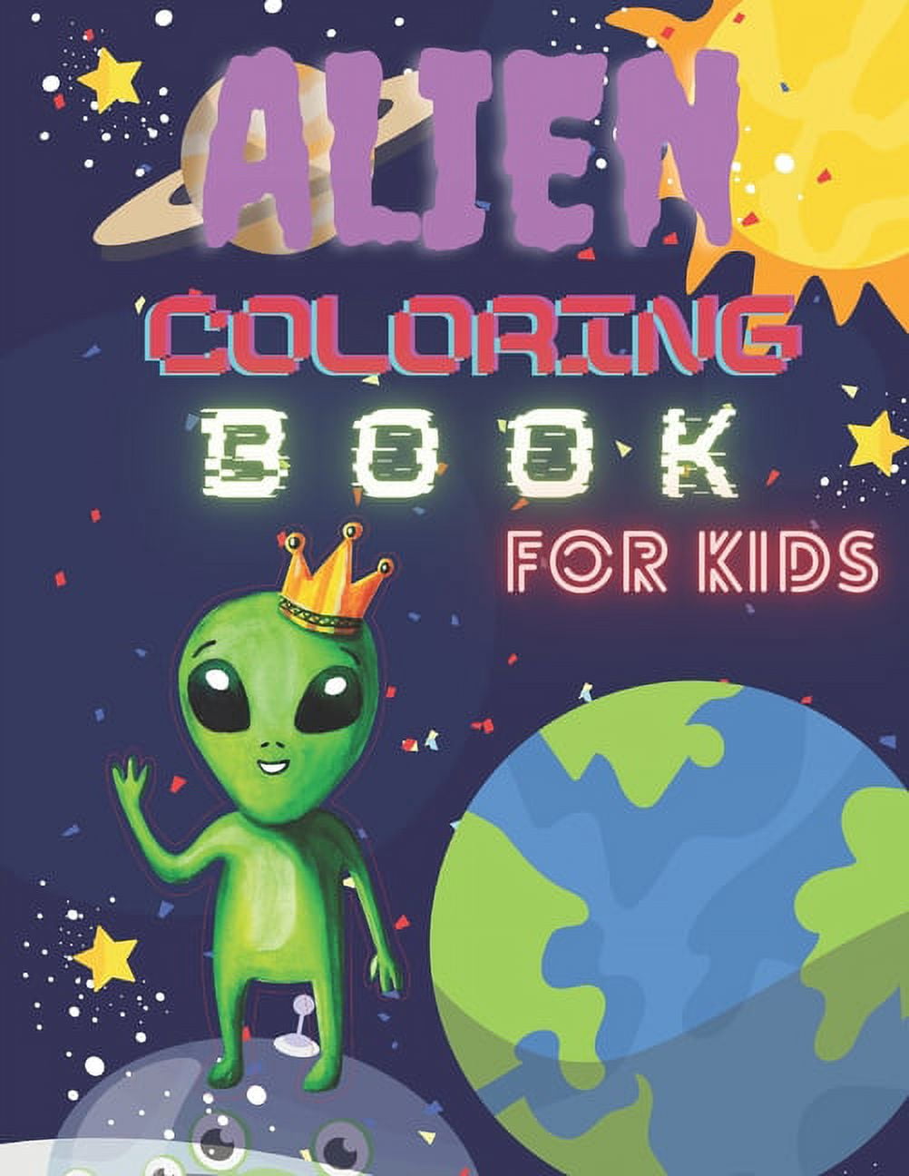 Alien coloring book for kids (Paperback) - Walmart.com