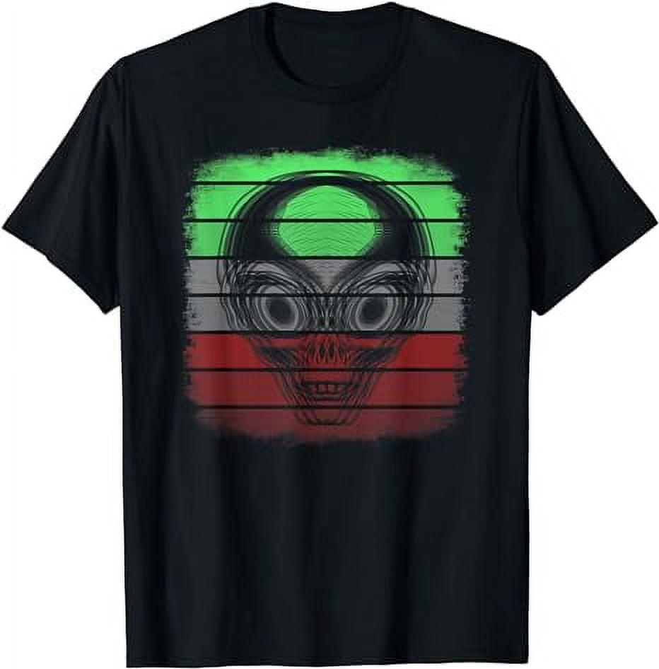 Alien face optical illusion, edm rave music festival T-Shirt - Walmart.com