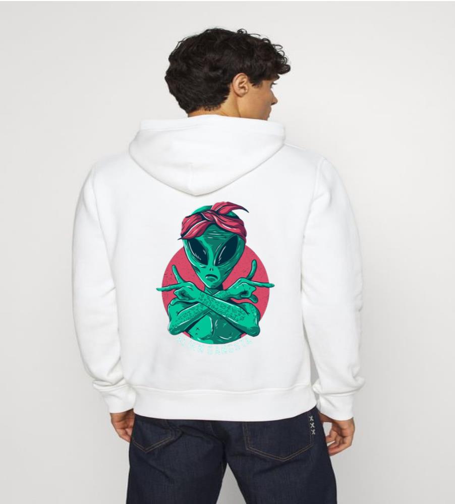 Alien gangsta design on a Hoodie, featuring a cool alien with a gangsta ...