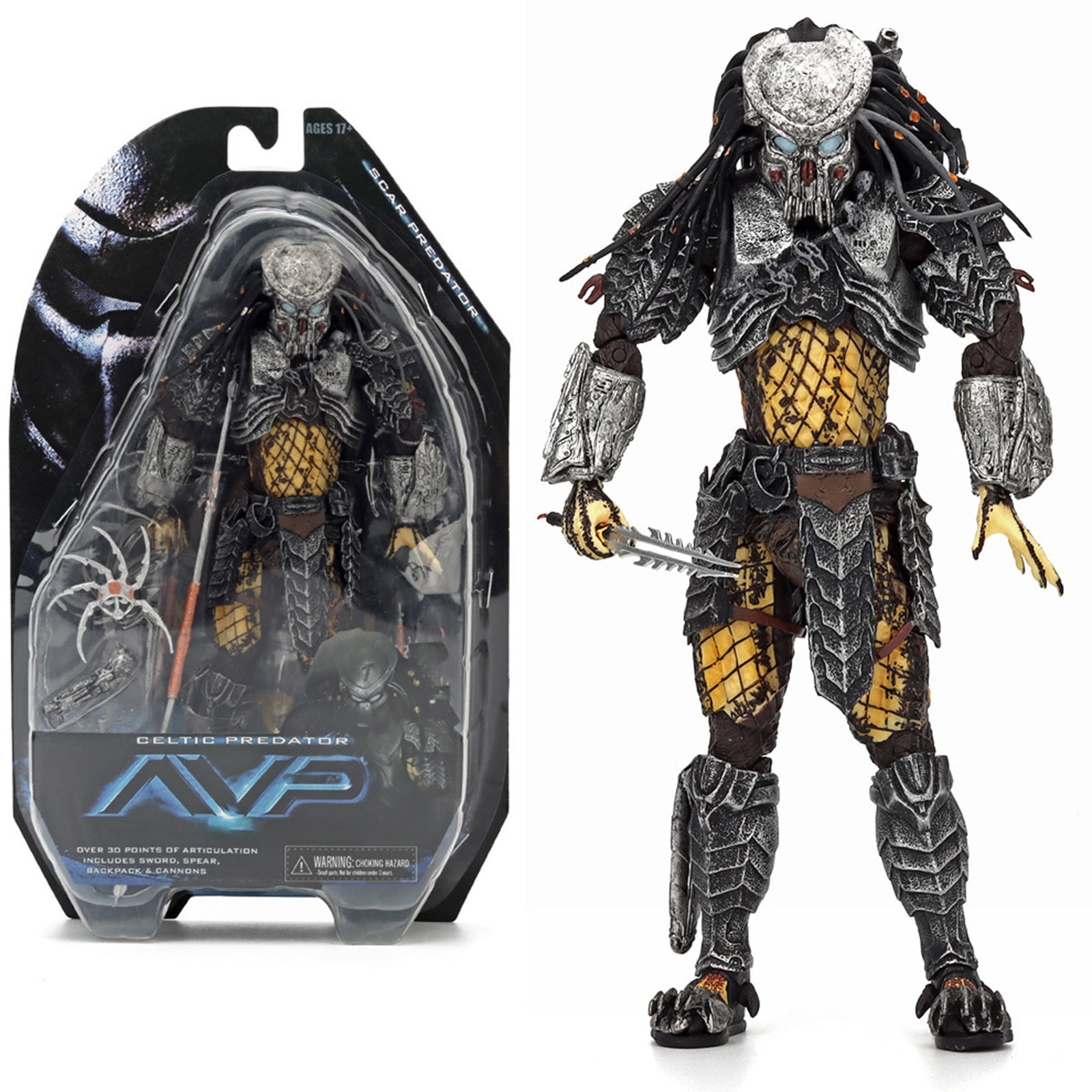 Alien vs. Predator 7" Scale Predator Action Figures AVP 30 Points of ...