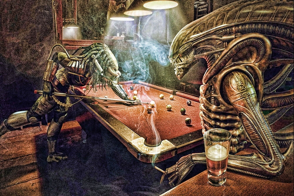 Alien vs. Predator - CANVAS OR PRINT WALL ART - Walmart.com