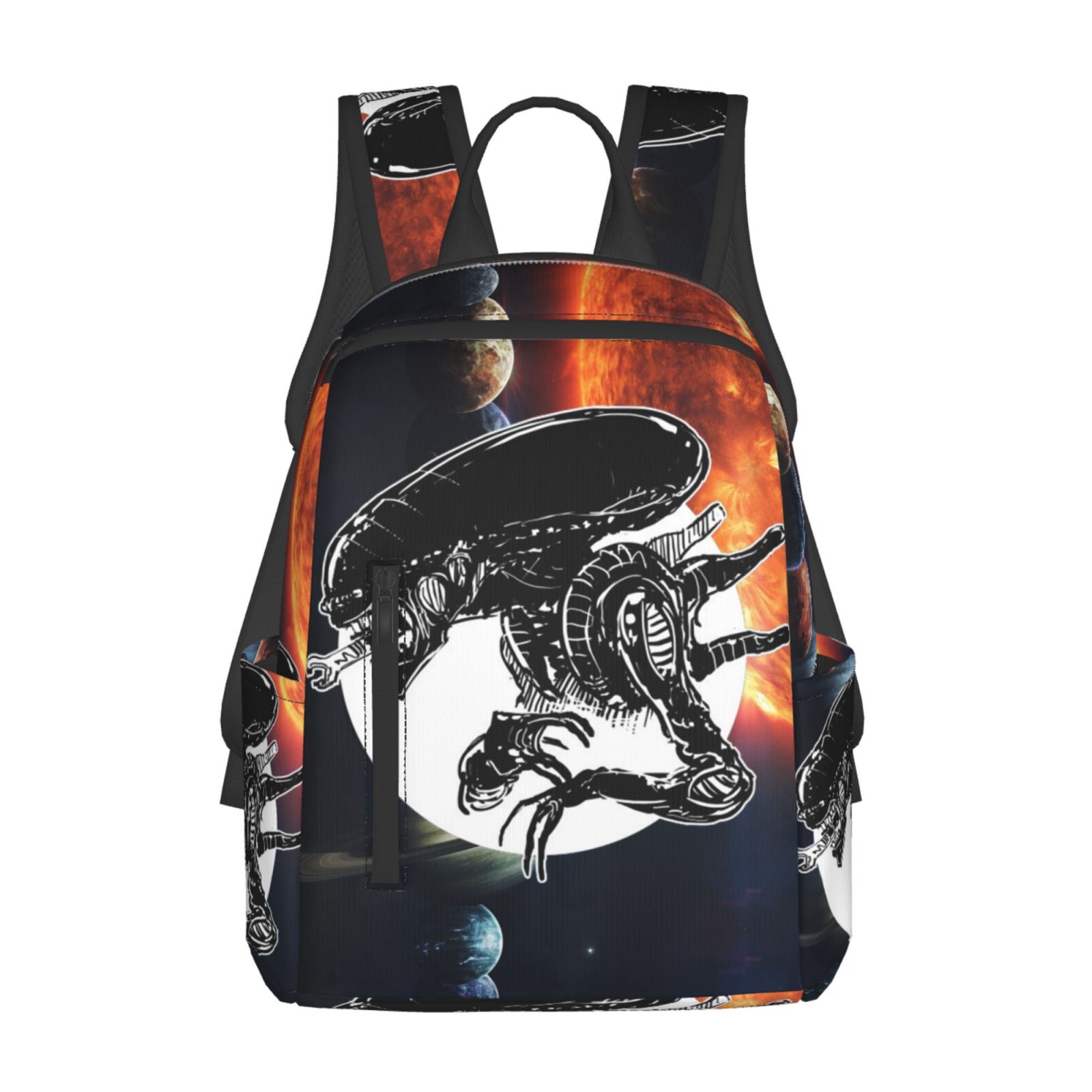 Alien vs Predator Cartoon Backpack Daypack for Hiking Anime Bag ...