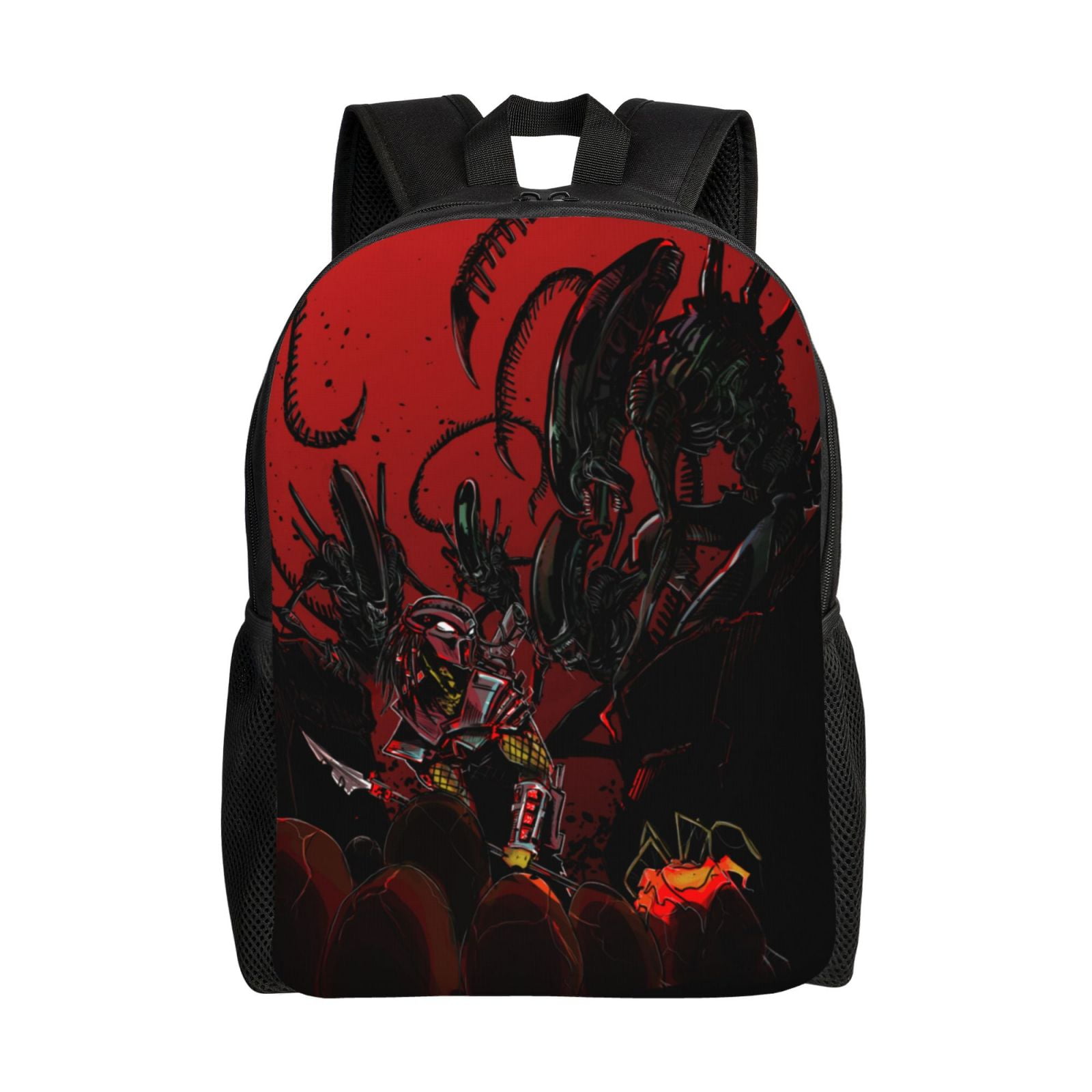 Alien vs Predator Cute Backpack Daypack for Camping Anime Bag Notebook ...