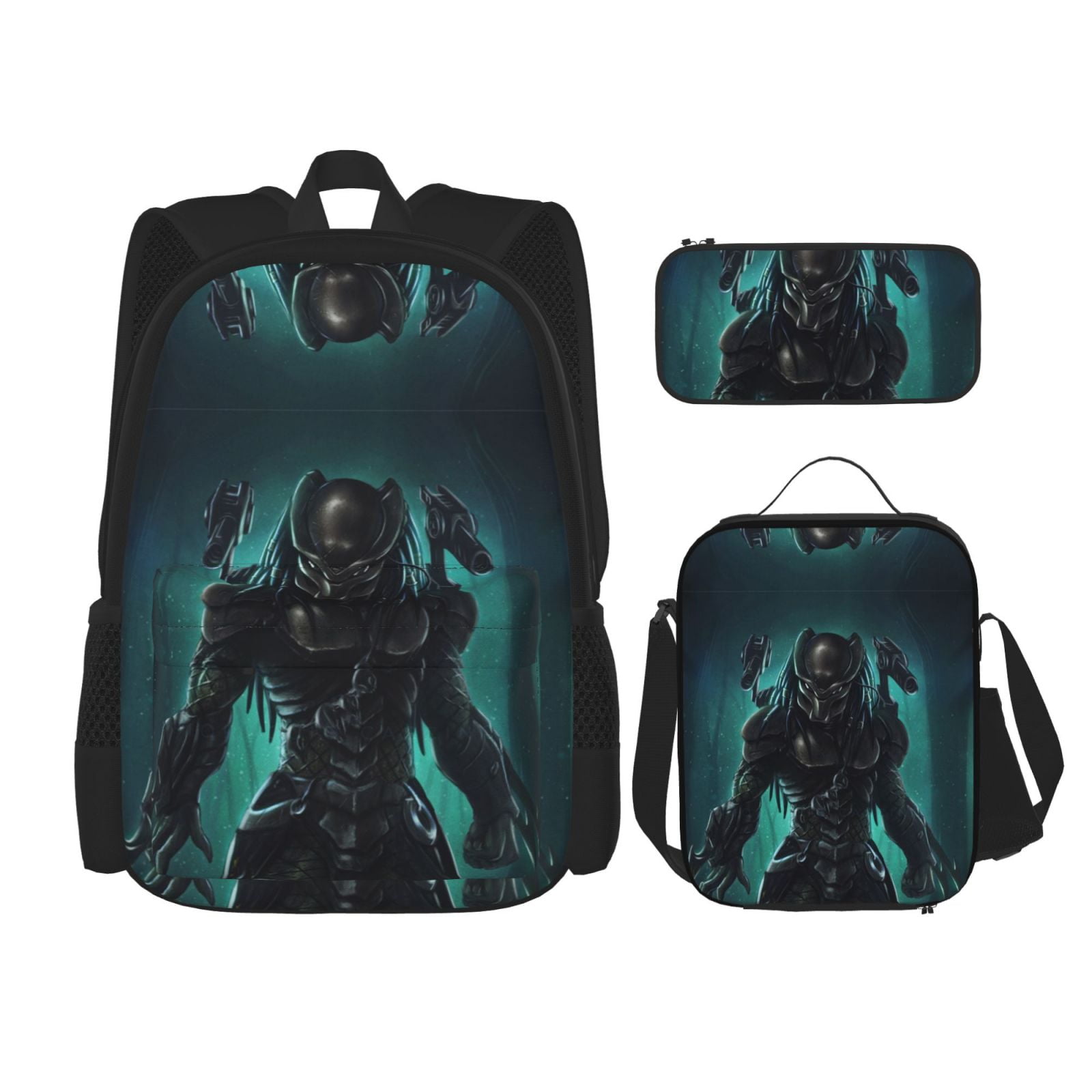 Alien vs Predator Cute Backpack Daypack for Travel Anime Bag Notebook ...