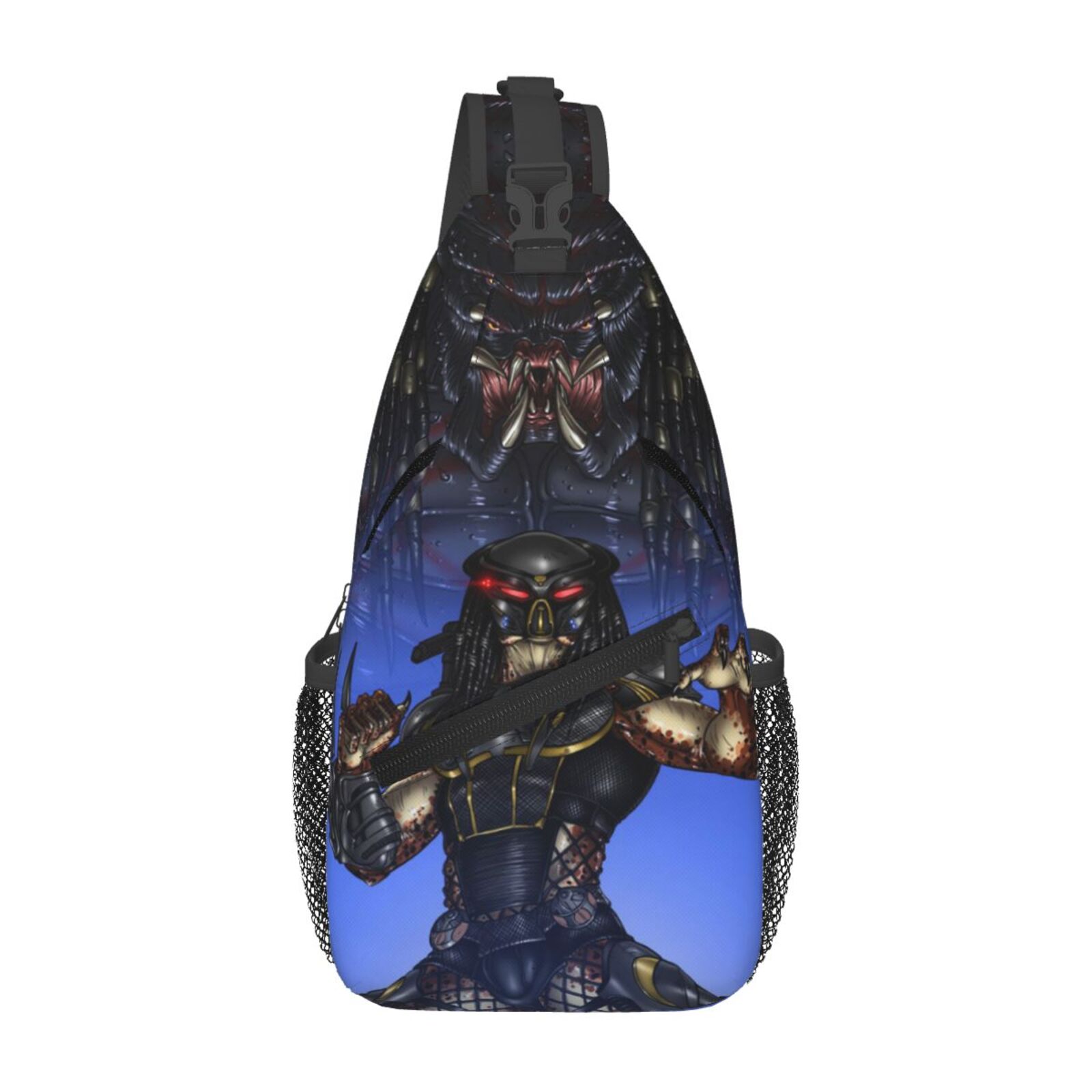 Alien vs Predator Fashion Sling Backpack Crossbody Chest Bag Daypack ...