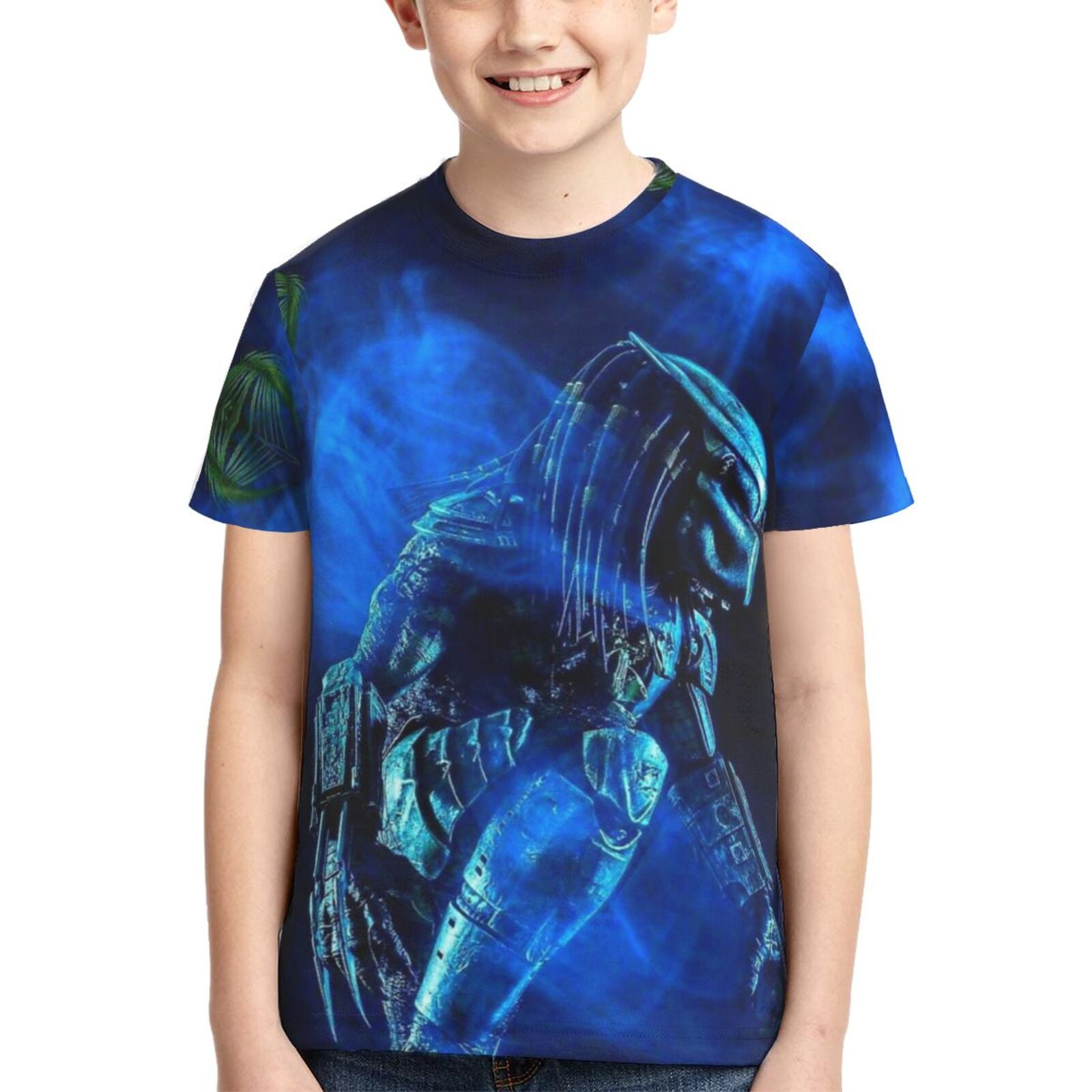 Alien vs Predator Unisex Boy's Girl's Anime Short Sleeve T-Shirts ...