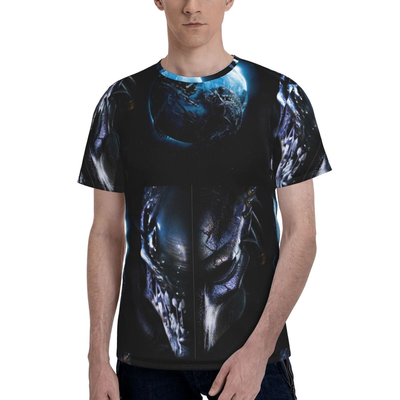 Alien vs Predator Unisex Men's Women's Fashion T-Shirts Short Sleeve ...