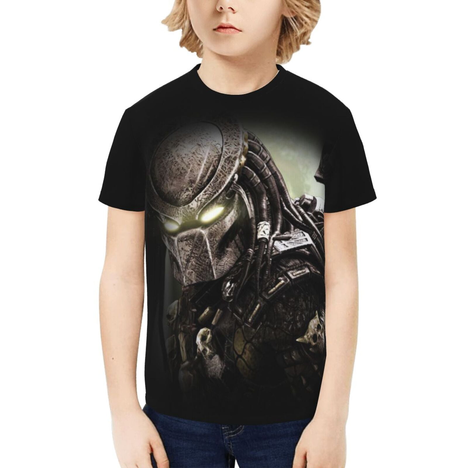 Alien vs Predator Unisex Youth Short Sleeve T-Shirts Fashion Sports ...