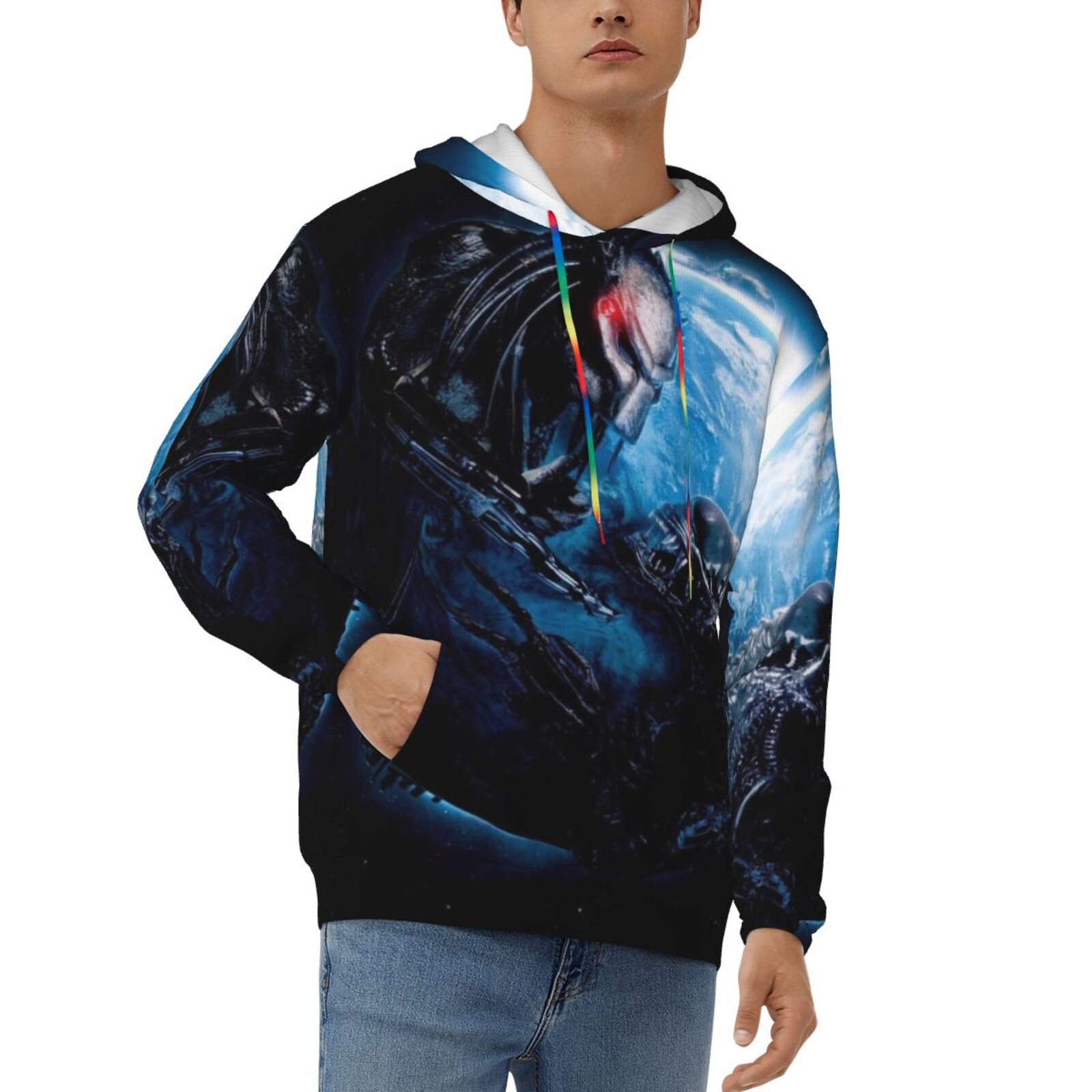 Alien vs Predator Xenomorph Unisex Men's/Women's Cartoon Hoodie Fashion ...
