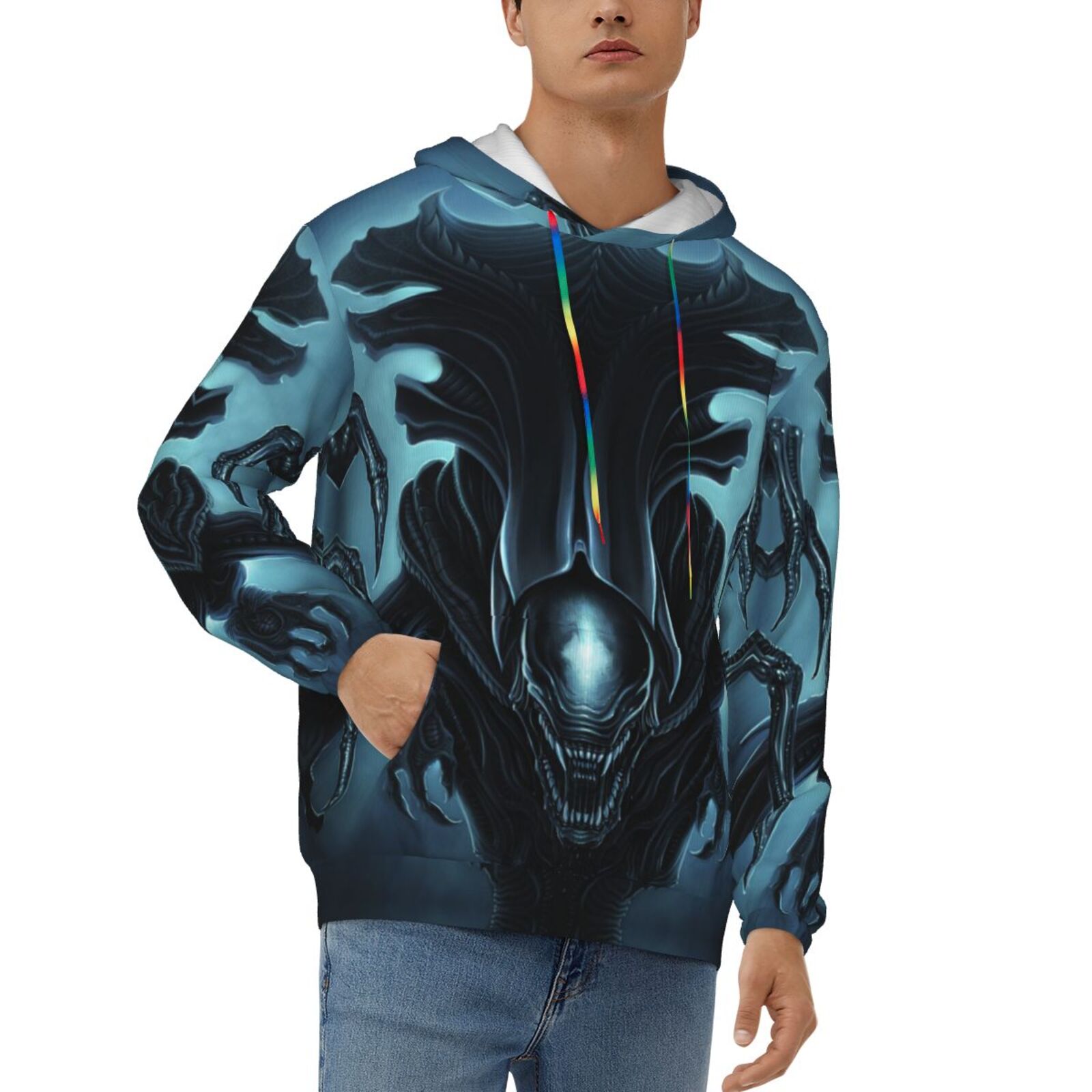 Alien vs Predator Xenomorph Unisex Men's/Women's Cartoon Hoodie Fashion ...
