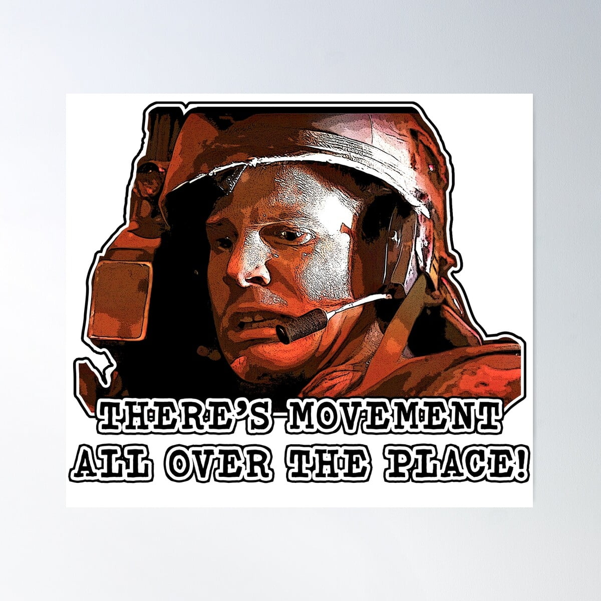 Aliens 1986 - Private Hudson Scanner Radar Poster Poster Wall Art ...