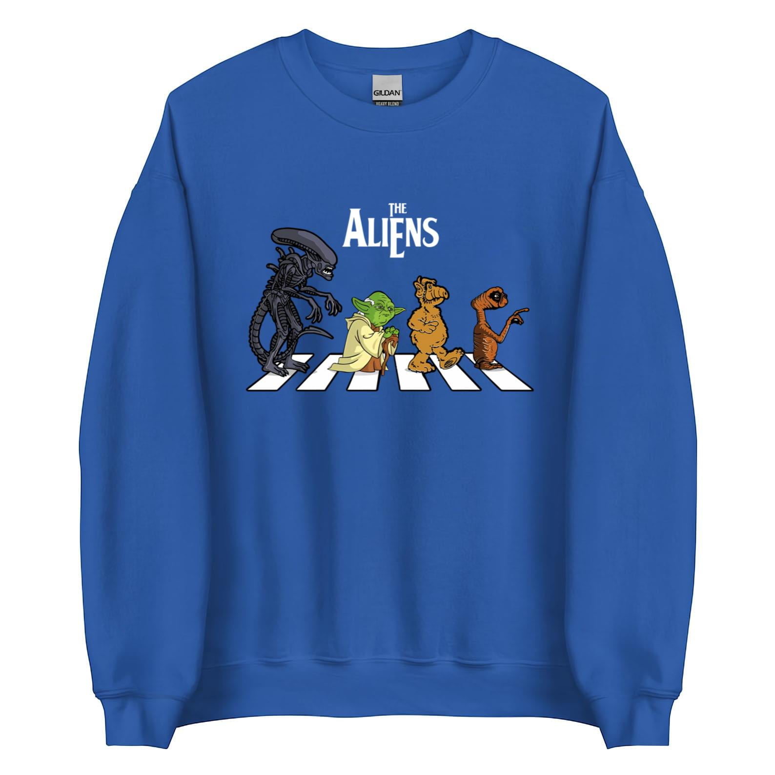 Aliens Abbey Road Graphic Tee, Extra-Terrestrial-Inspired Shirt ...