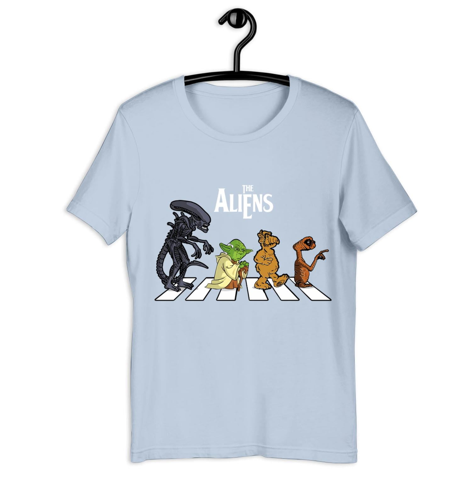 Aliens Abbey Road Graphic Tee, Extra-Terrestrial-Inspired Shirt ...