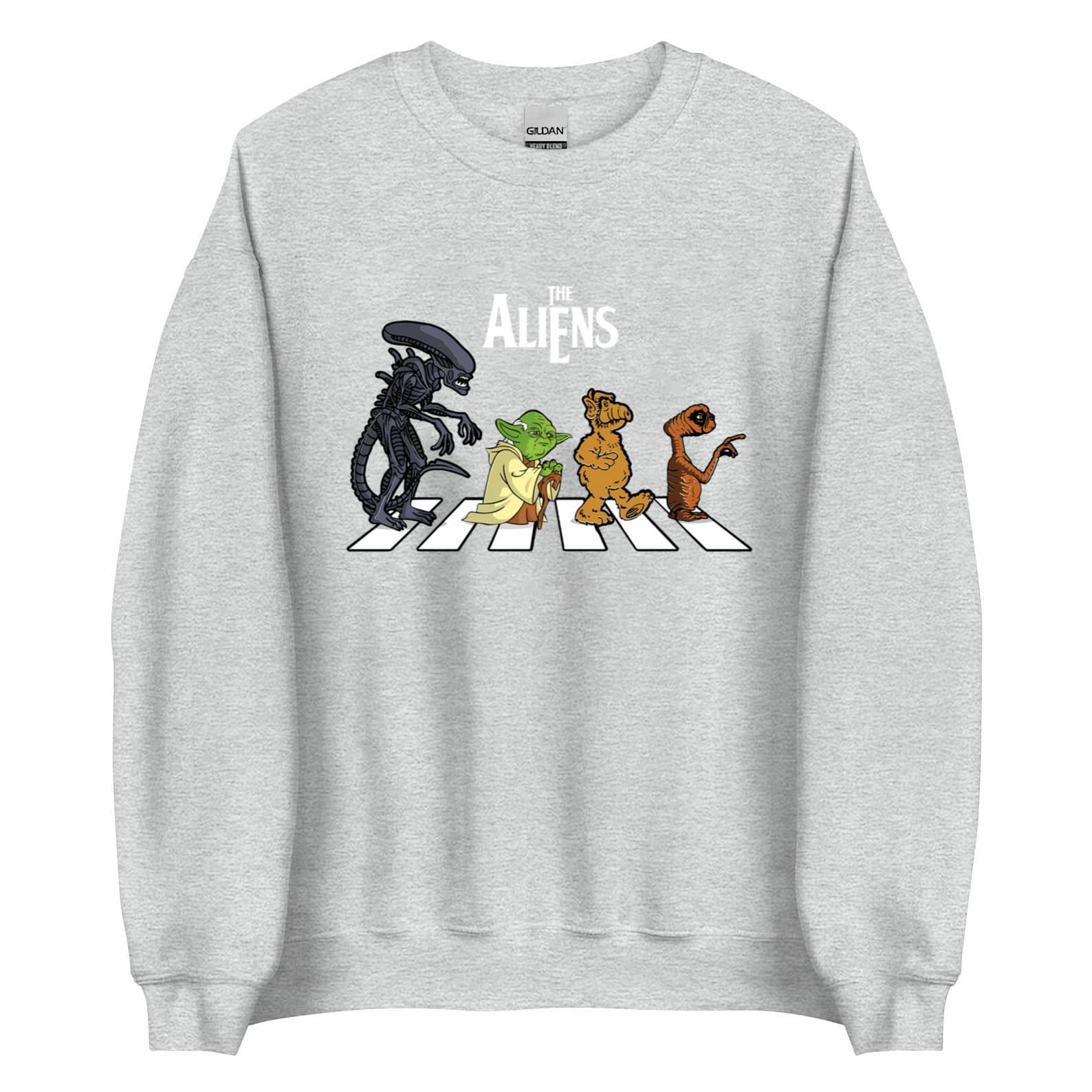 Aliens Abbey Road Graphic Tee, Extra-Terrestrial-Inspired Shirt - Walmart.com