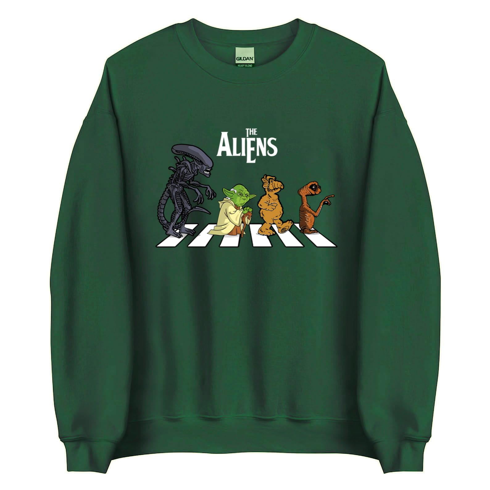 Aliens Abbey Road Graphic Tee, Extra-Terrestrial-Inspired Shirt ...